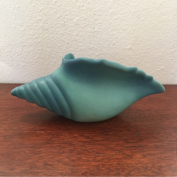 Vintage | Accents | Vintage Van Briggle Conch Sea Shell Pottery Planter ...
